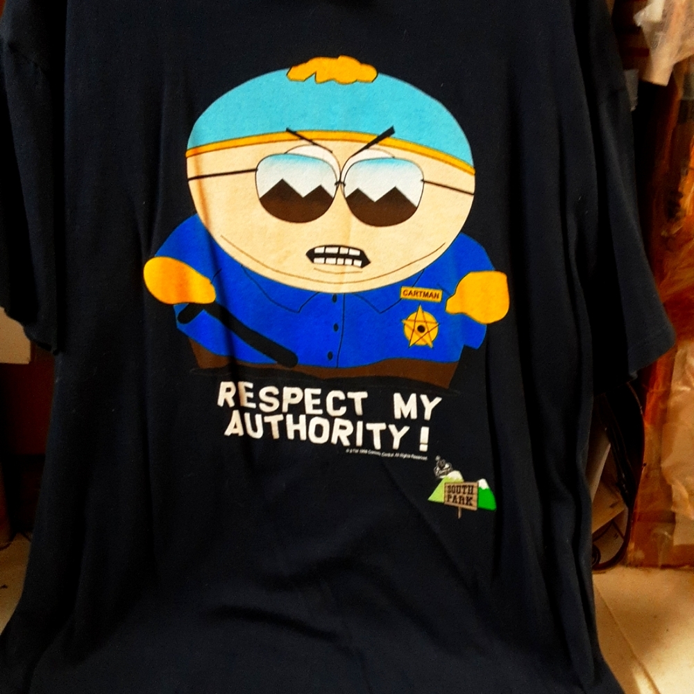 Vintage 90s South Park Cartman As The Police Officer - Gem